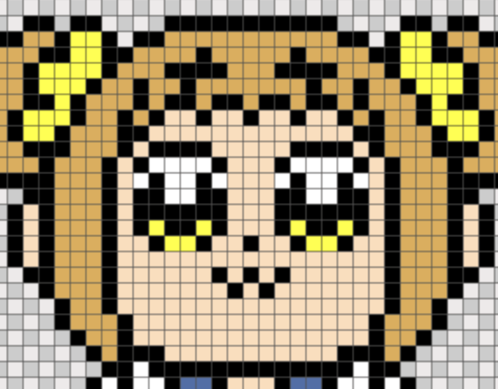 【ドット絵図案】ポプ子【ポプテピピック】 | ブログ｜ドット絵アイコン素材のピクセルガロー